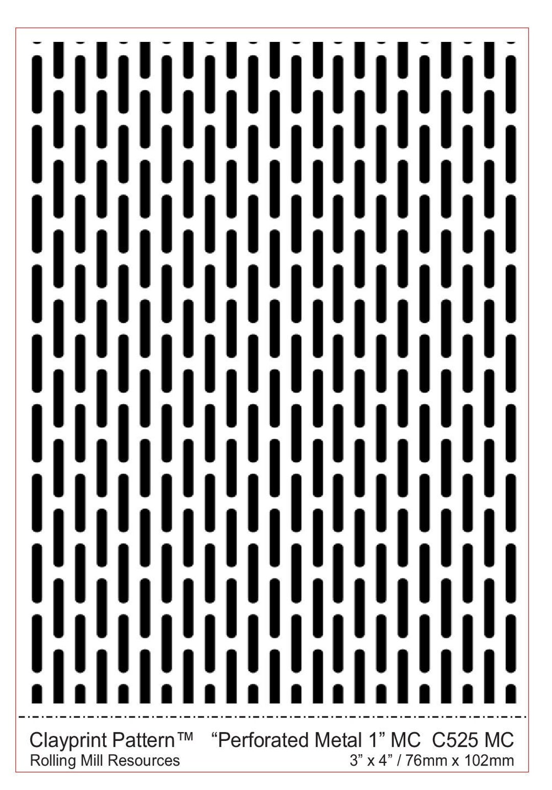 Clayprint ™ Texture for Metal Clay, PMC, Art Clay, Polymer Clay ...