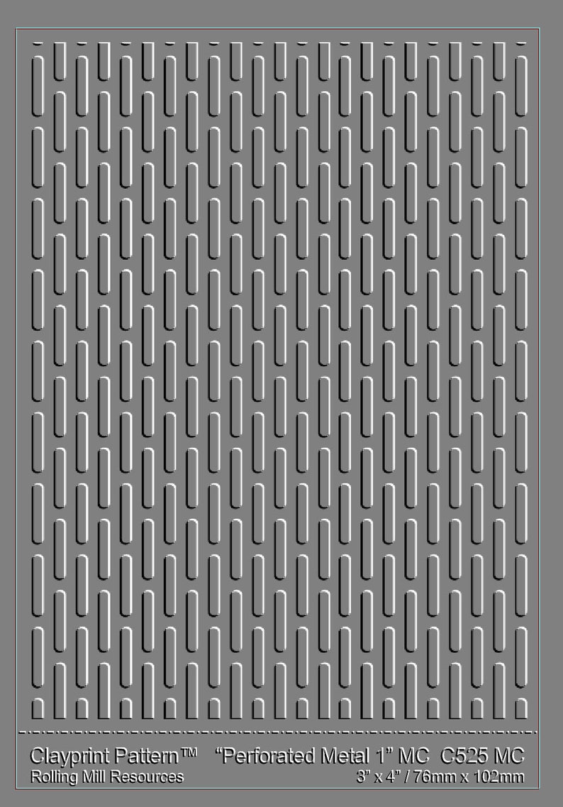 Clayprint ™ Texture for Metal Clay, PMC, Art Clay, Polymer Clay ...