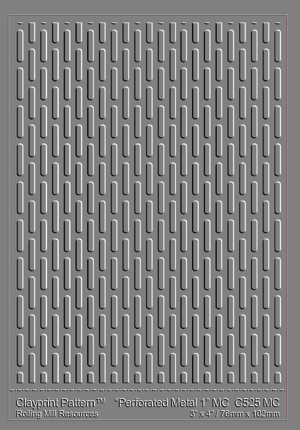 Clayprint ™ Texture for Metal Clay, PMC, Art Clay, Polymer Clay ...