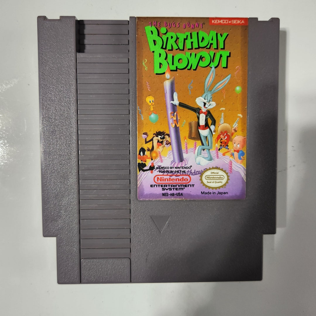 Bugs Bunny Birthday Blowout NES 1990 Cartridge Only Cleaned & Tested ...