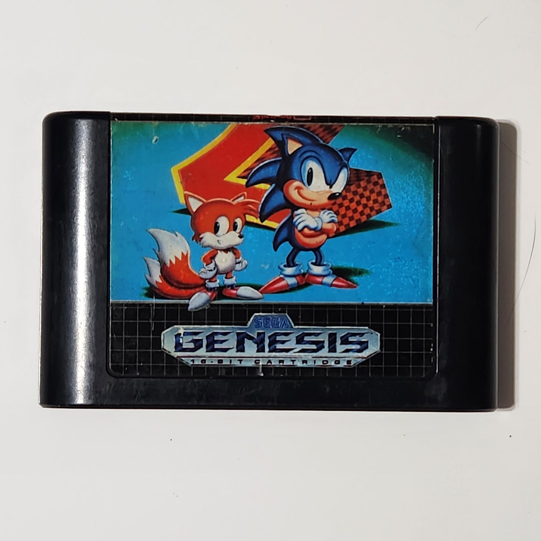 Sonic the Hedgehog 2 Sega Genesis 1991 Cartridge Only Cleaned - Etsy
