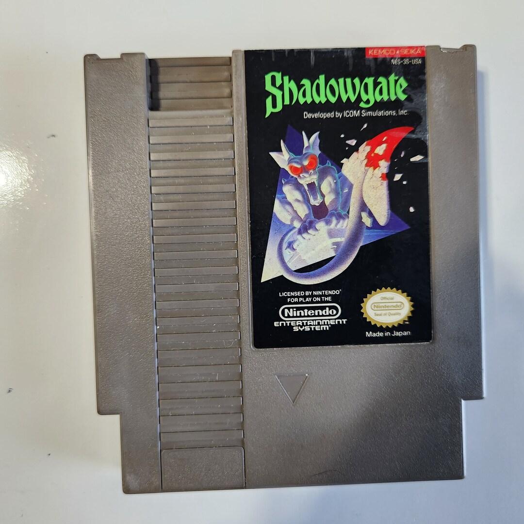 Shadowgate NES 1989 Cartridge Only Cleaned & Tested Authentic - Etsy