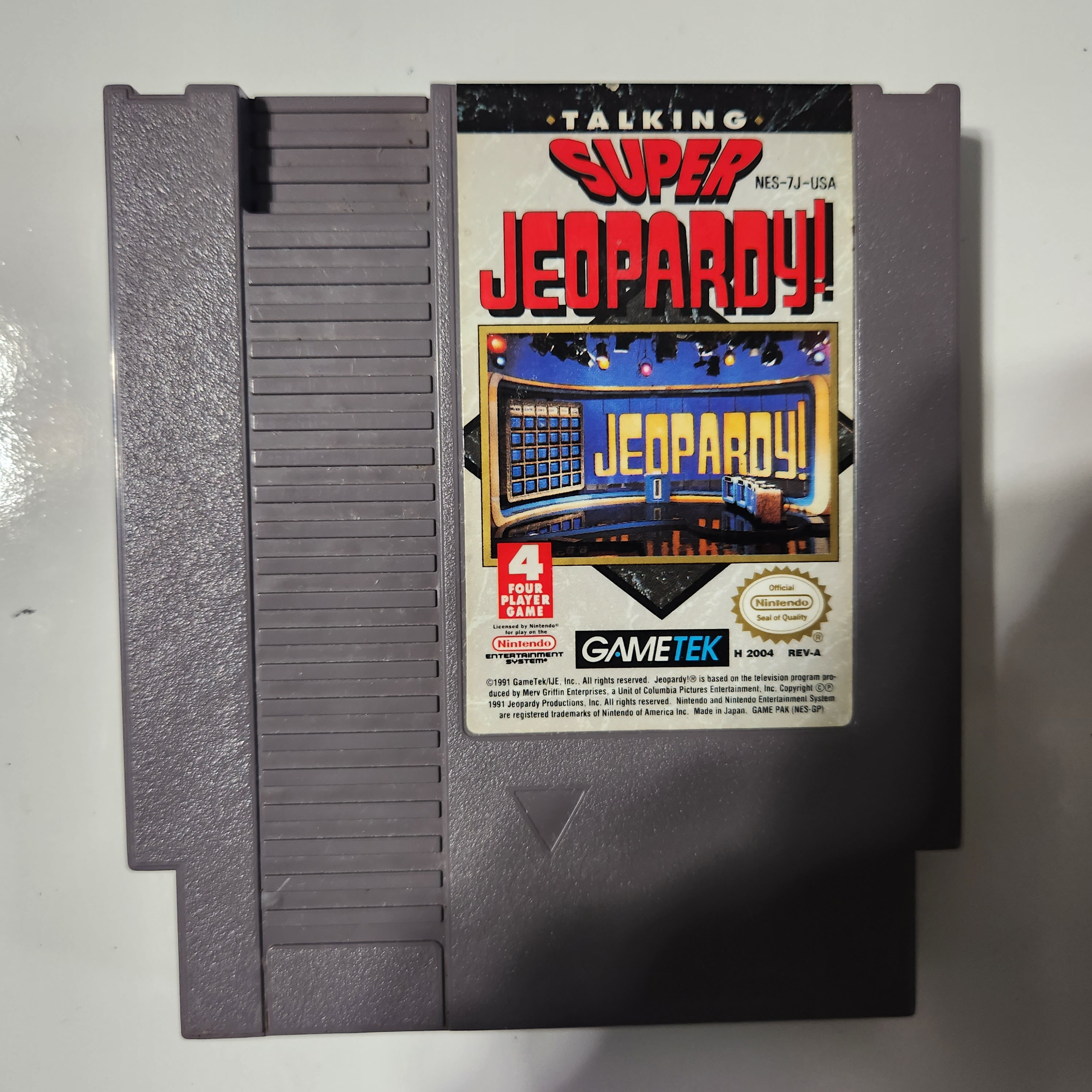 Talking Super Jeopardy NES 1991 Cartridge Only Cleaned & Tested ...