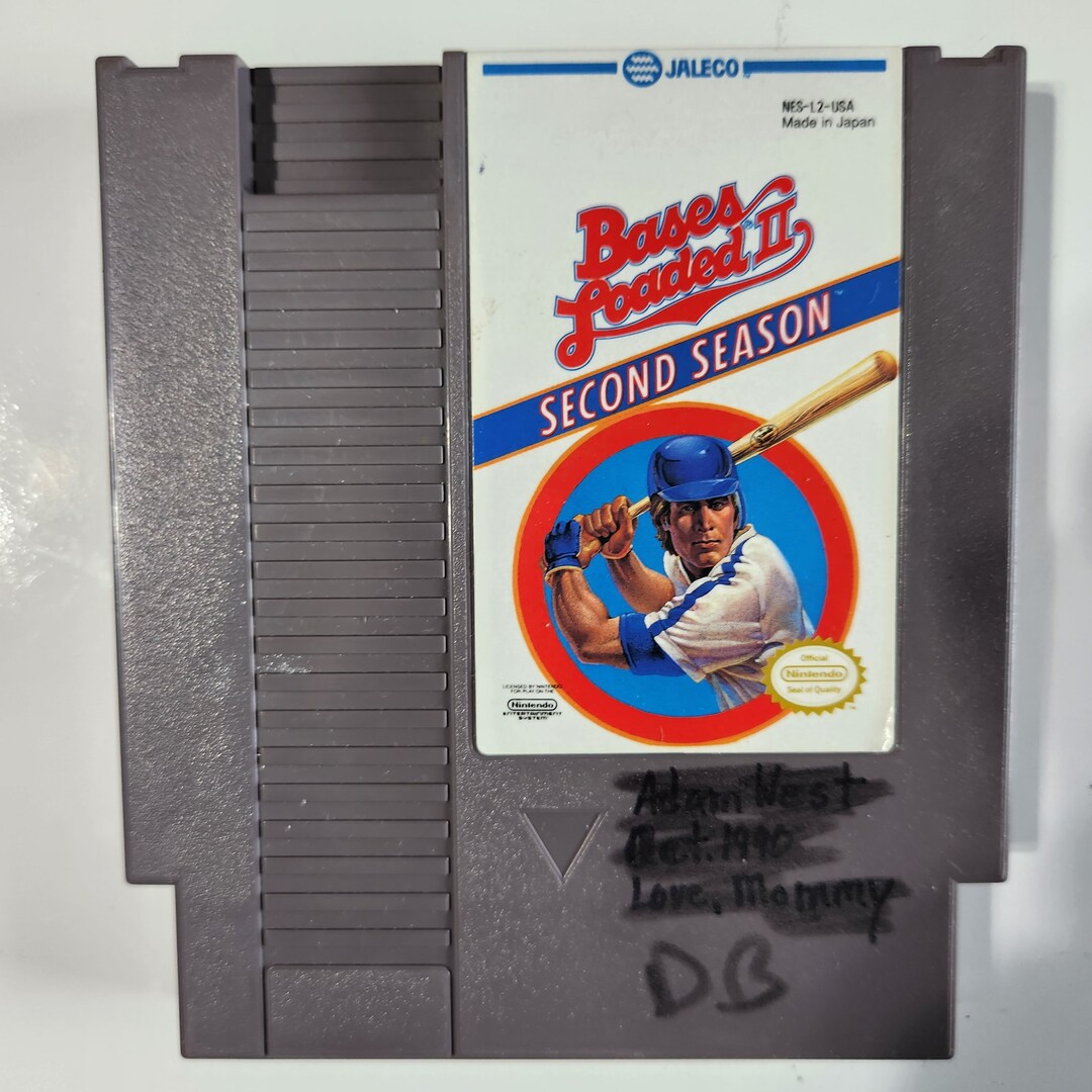 Bases Loaded 2 Second Season NES 1990 Cartridge Only Cleaned & Tested ...