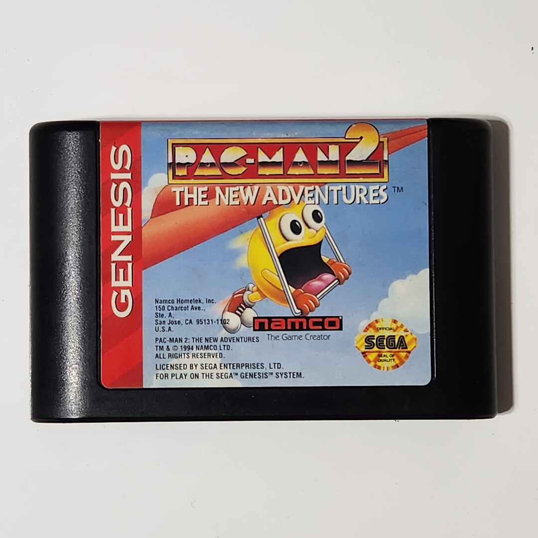 Pac-man 2: the New Adventures Sega Genesis 1994 Cartridge Only Cleaned ...