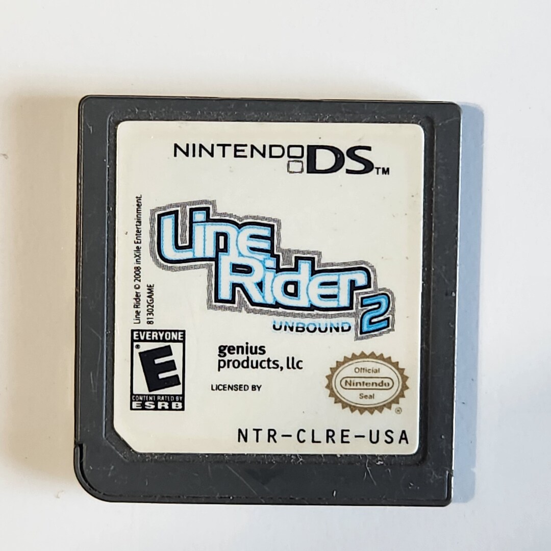 Line Rider 2 Unbound DS Cartridge Only Cleaned & Tested Authentic - Etsy
