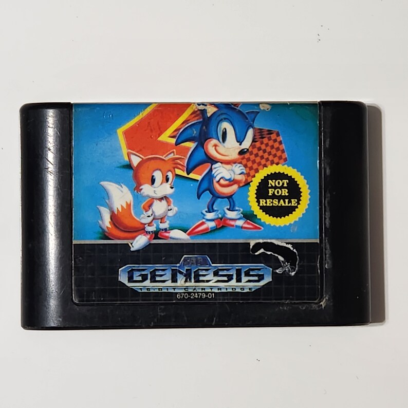 Sonic the Hedgehog 2 Sega Genesis 1991 Cartridge Only Cleaned & Tested ...