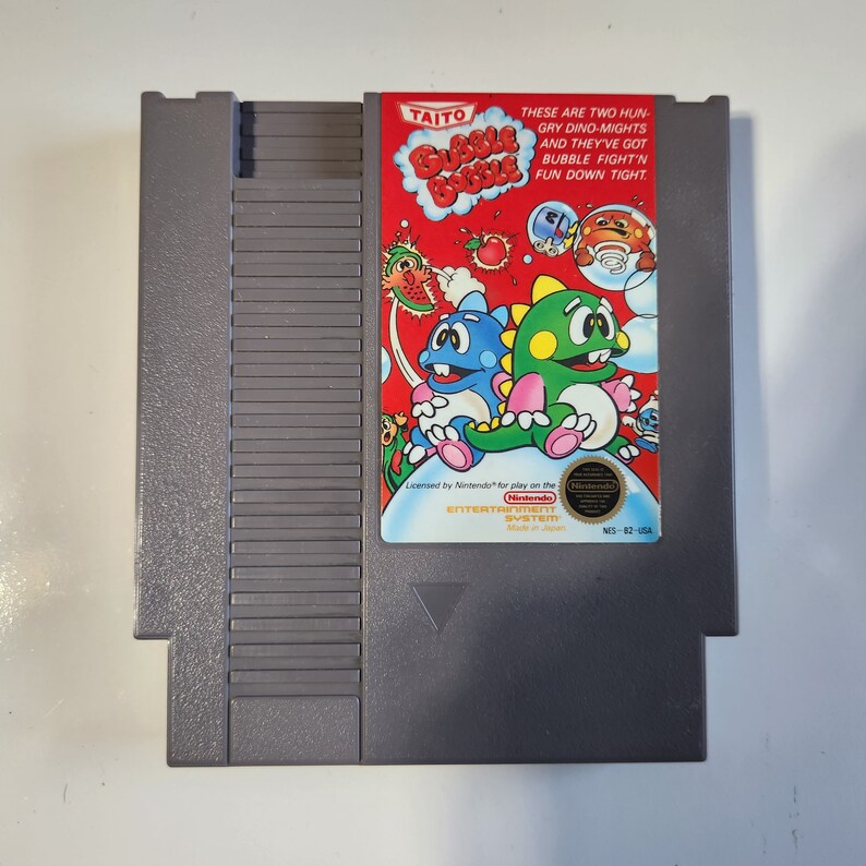 Bubble Bobble NES 1988 Cartridge Only Cleaned & Tested - Etsy