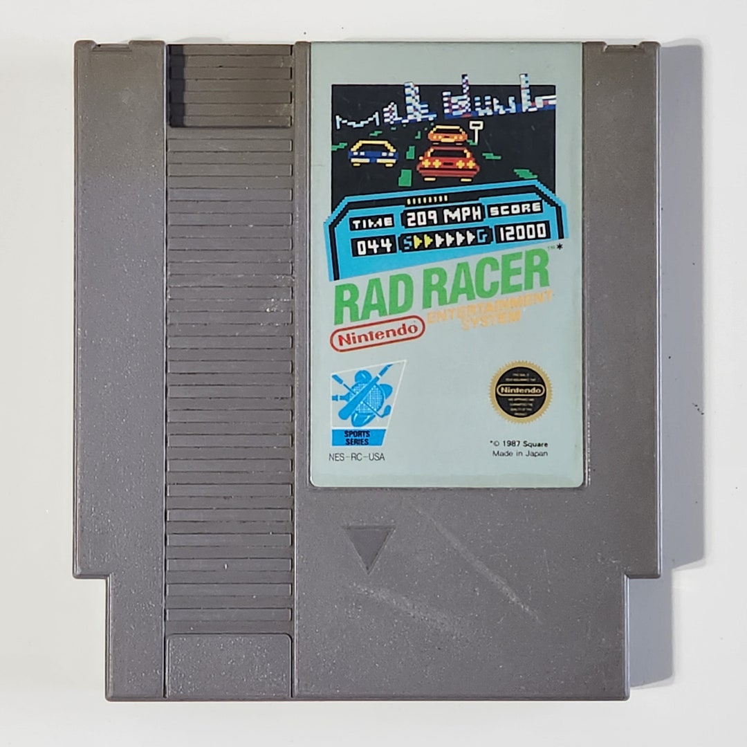 Rad Racer NES 1987 Cartridge Only Cleaned & Tested Authentic - Etsy