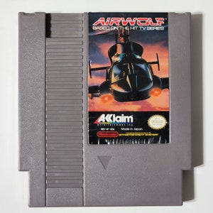 Airwolf NES 1989 Cartridge Only Cleaned & Tested Authentic - Etsy