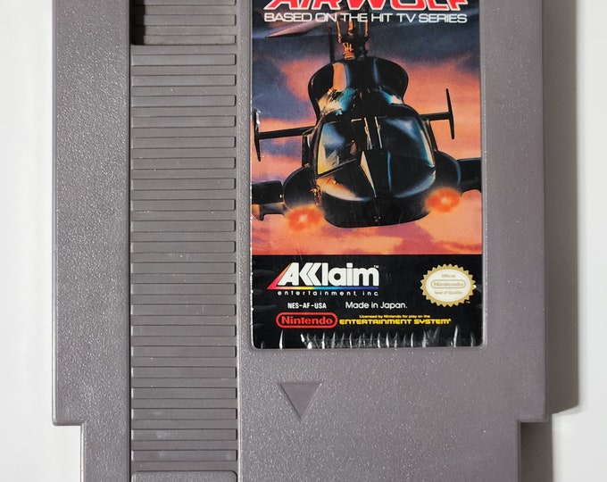 Airwolf NES 1989 Cartridge Only Cleaned & Tested Authentic - Etsy