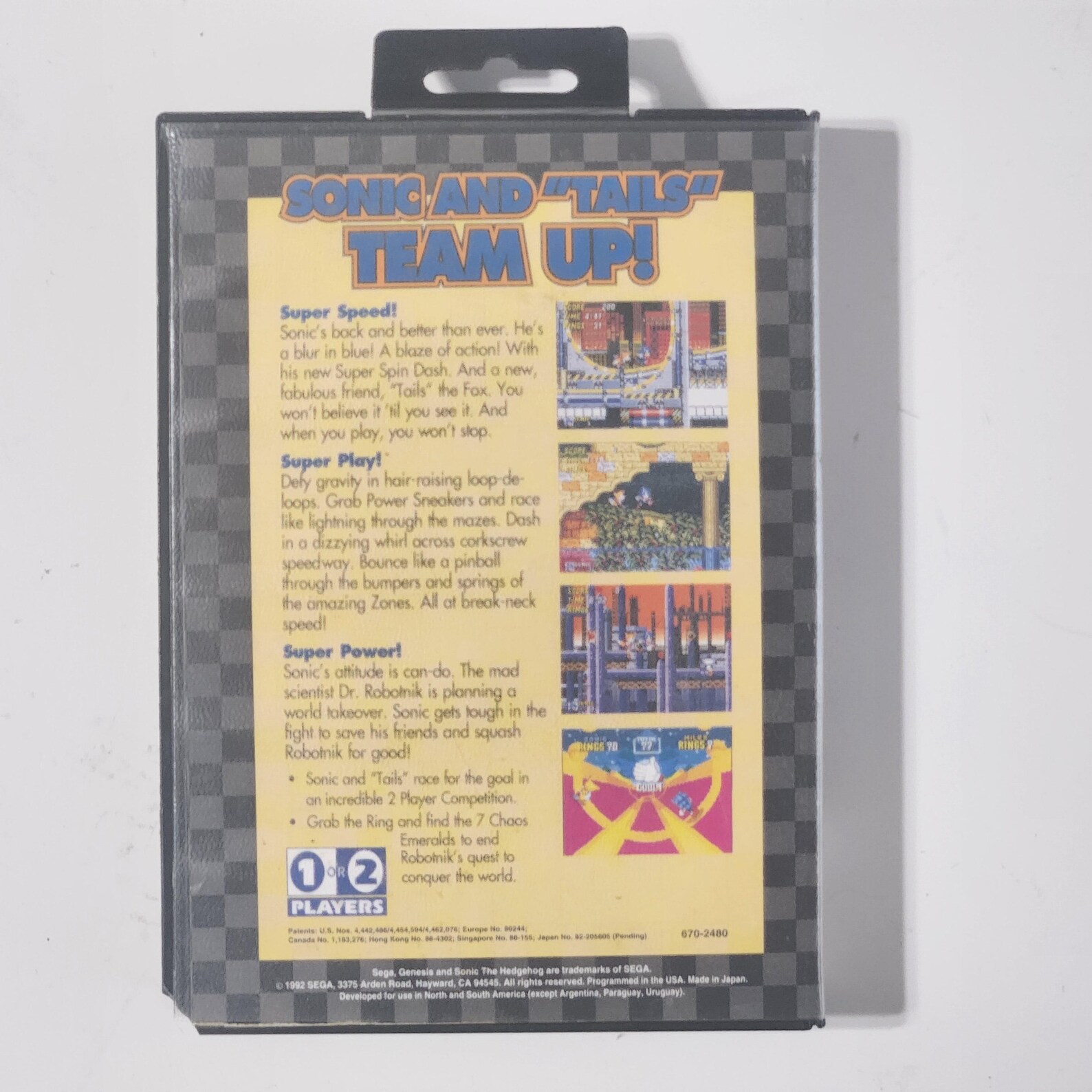 Sonic the Hedgehog 2 Sega 1992 Cartridge Only Cleaned & Tested ...