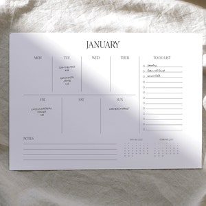 Minimalist Printable Weekly Planner Instant Digital Download Ready to ...