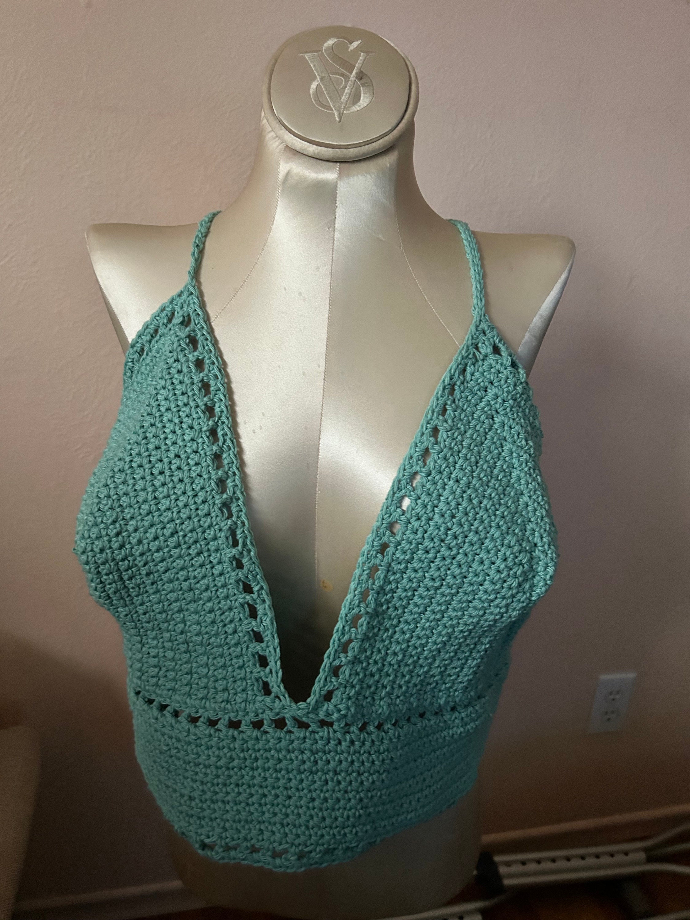 Cotton Crochet Crop Top - Etsy
