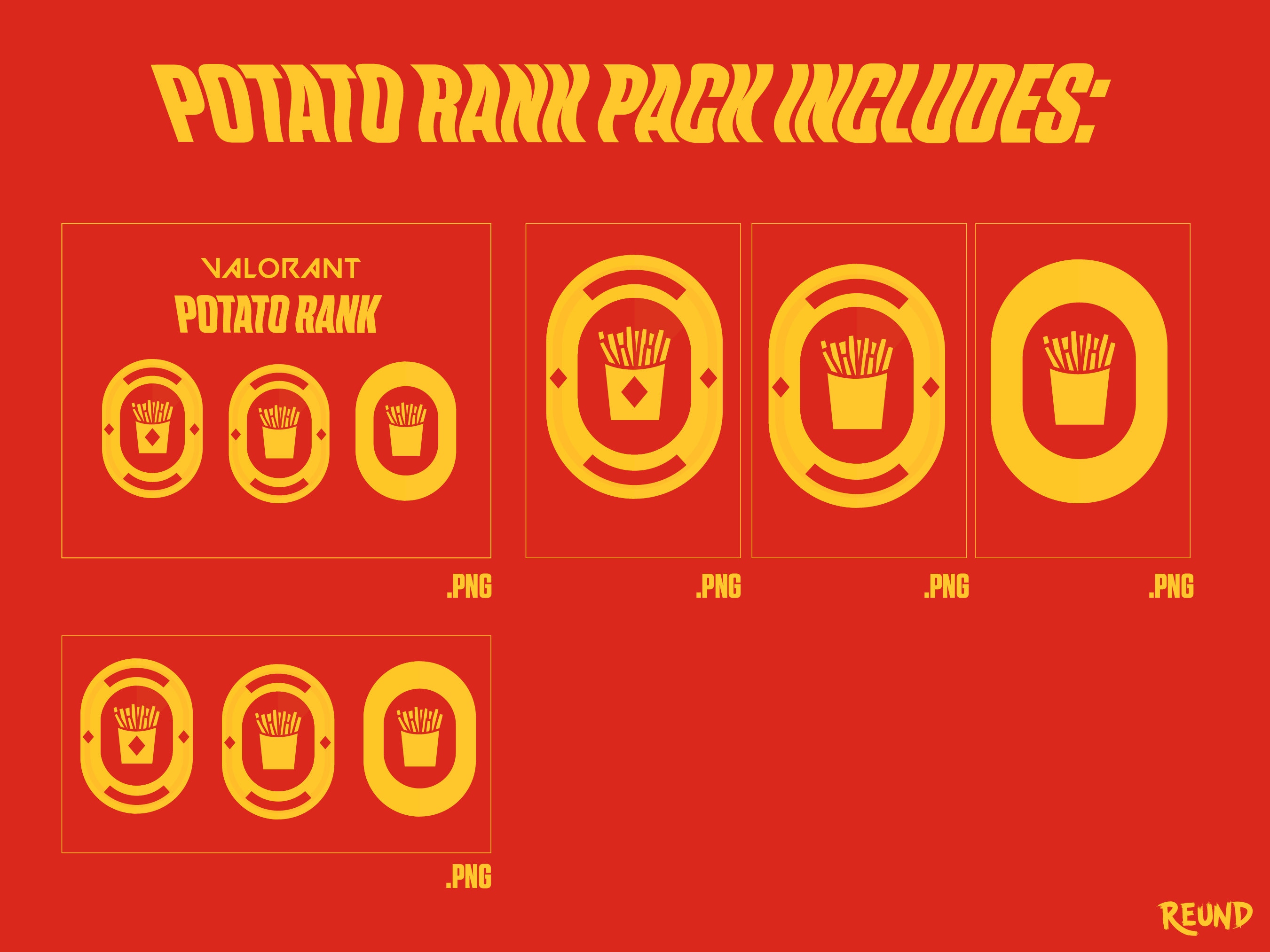 Valorant Potato Rank Symbols, Valorant Potato Rank, Valorant Ranked - Etsy