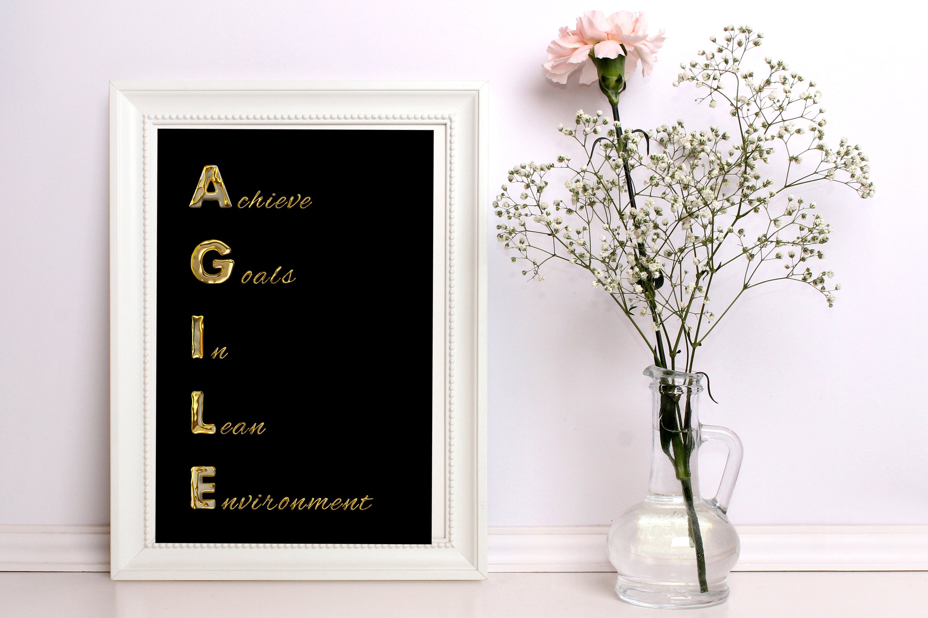 AGILE Poster - Achieve Goals in Lean Environment - Digital Download - Etsy