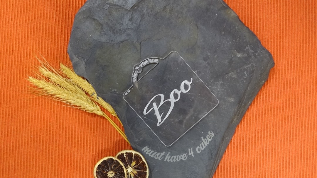 Boo, Happy, Halloween, Stamp, Cookie Stamp, Acrylic Stamp - Etsy
