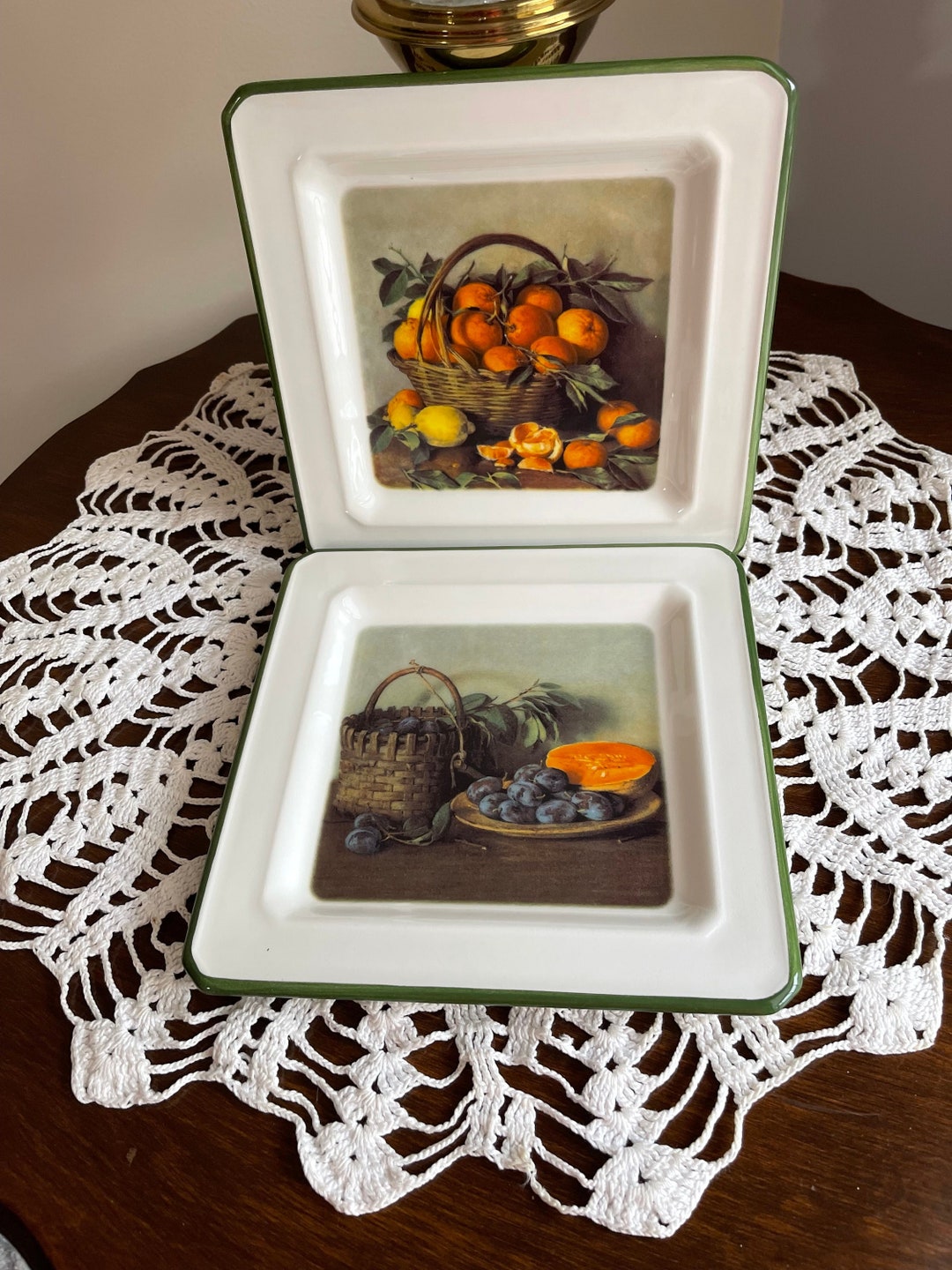BRING ITALY HOME! Vintage Beautiful Plates by Brunelli 7.75 Inches ...