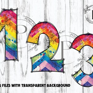 Rainbow Chevron Bulletin Board Letters, Alphabet Clip Art, PNG Files ...