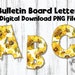 Bulletin Board Letters, Honey Bees, Alphabet Clip Art, PNG Files ...