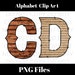 Western Cowboy Alphabet Clip Art, Bulletin Board Letters, PNG Files ...