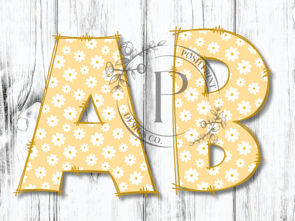 Daisies Bulletin Board Letters, Alphabet Clip Art, Letters, Clip Art ...