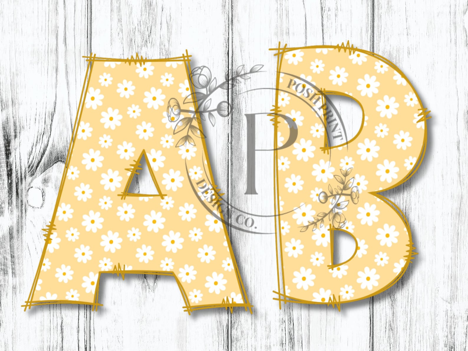 Daisies Bulletin Board Letters, Alphabet Clip Art, Letters, Clip Art ...