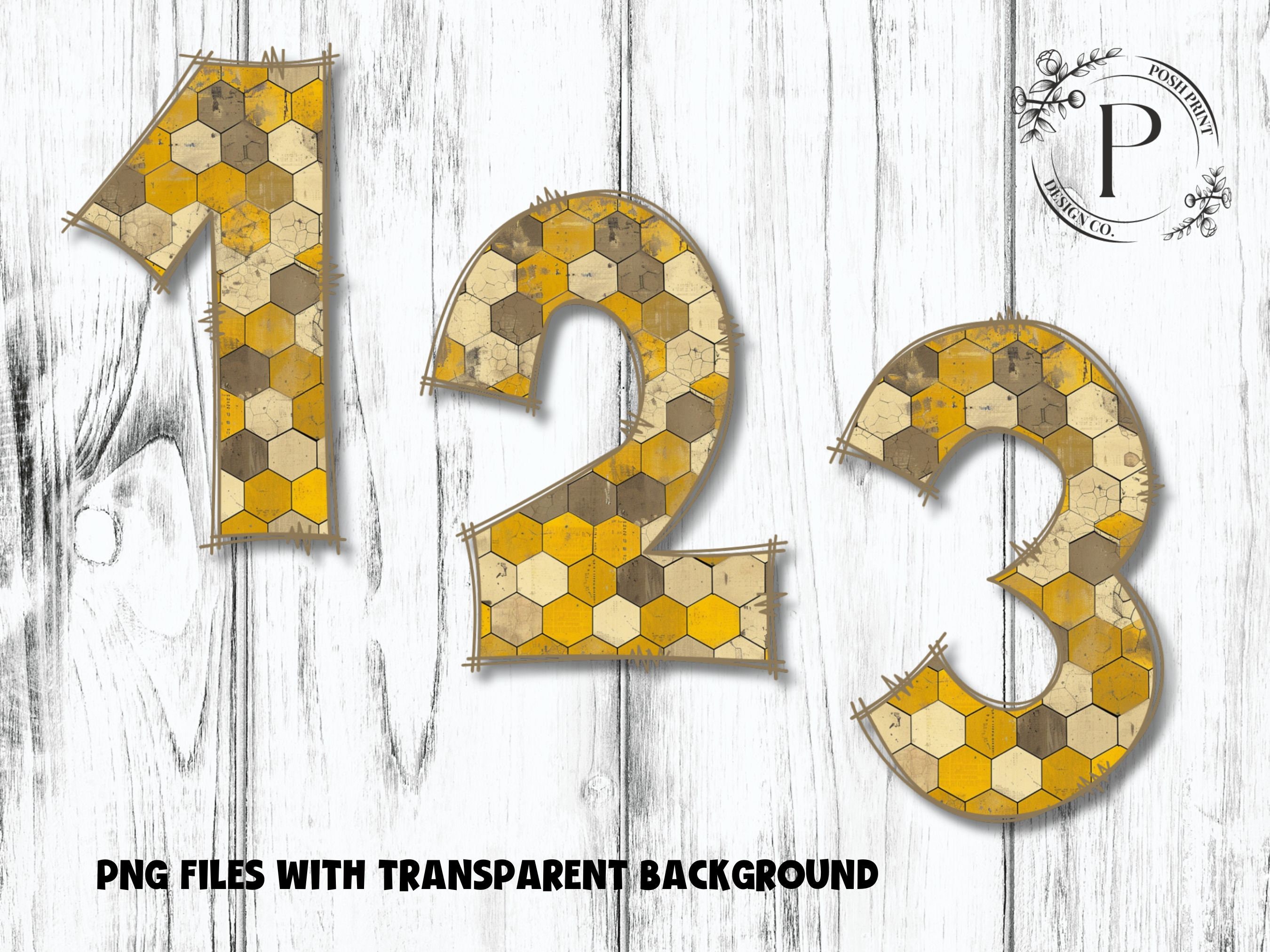 Bulletin Board Letters, Honey Bees, Alphabet Clip Art, PNG Files ...