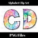 Rainbow Watercolor Alphabet Clip Art, Bulletin Board Letters, PNG, Clip ...