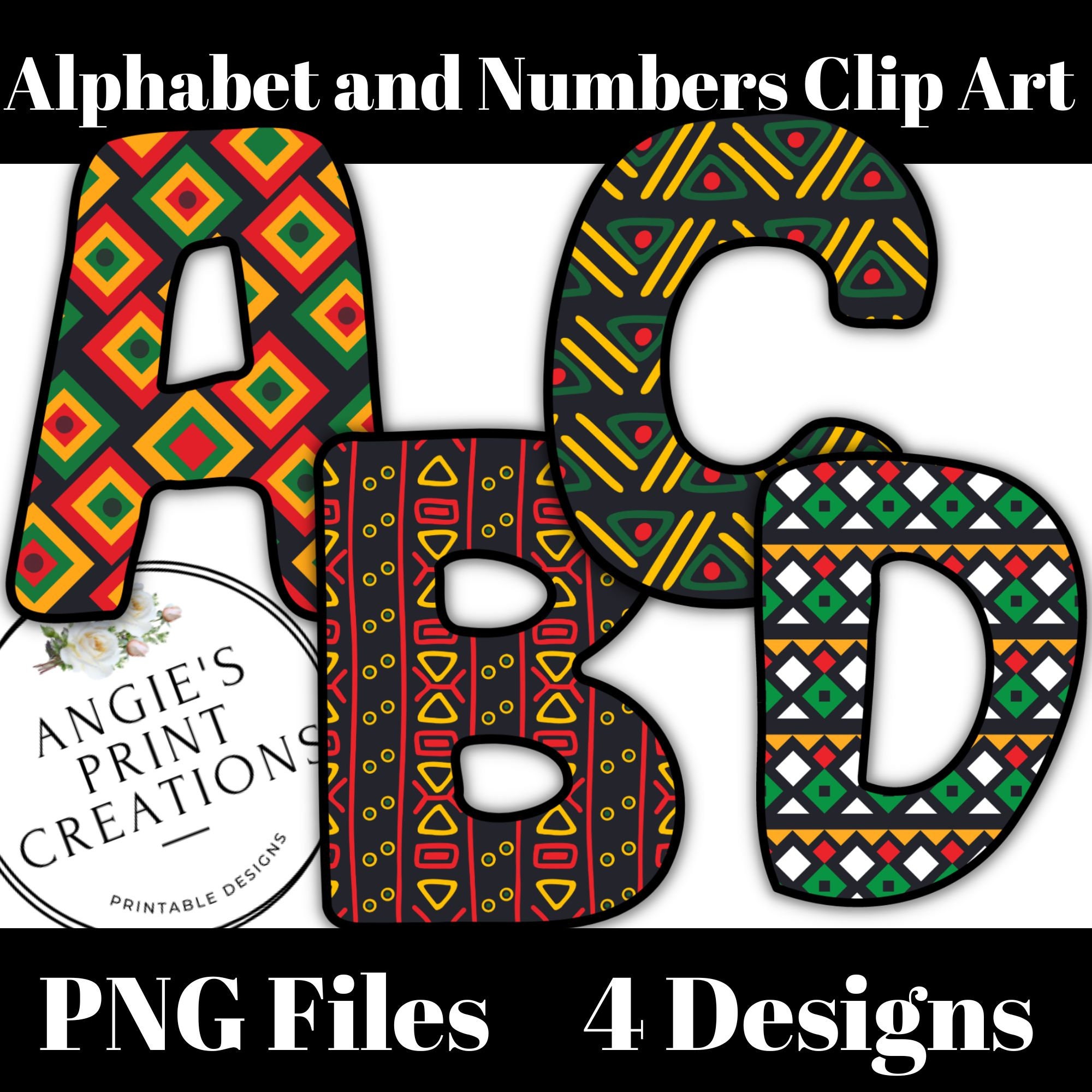 Black History Alphabet Clip Art | Bulletin Board Letters | Clip Art ...