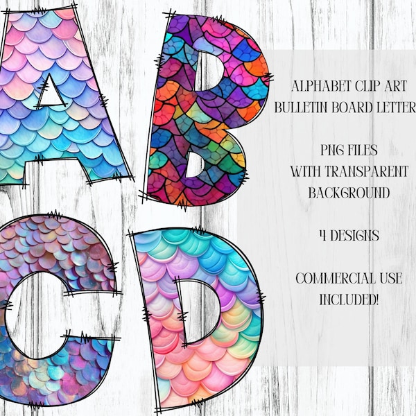 Space Themed Alphabet Clip Art, Bulletin Board Letters, PNG Files ...