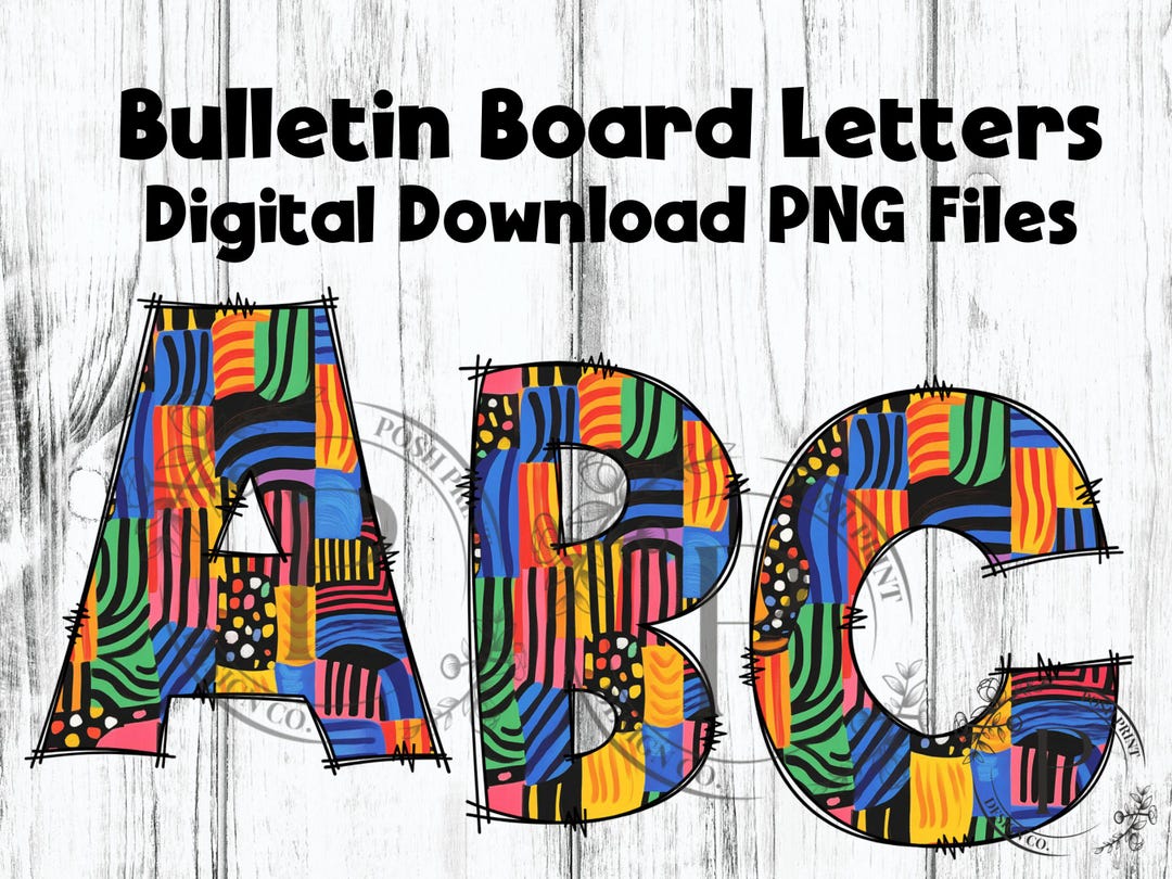 Black History Month Bulletin Board Letters, Alphabet Clip Art, Letters ...
