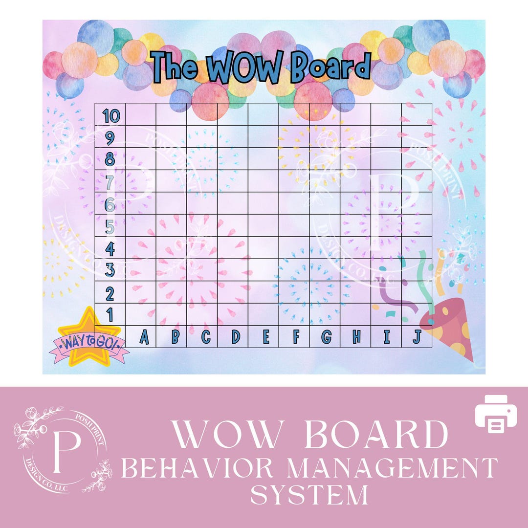 WOW BOARD Classroom Behavior Management System - Etsy