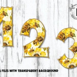 Bulletin Board Letters, Honey Bees, Alphabet Clip Art, PNG Files ...