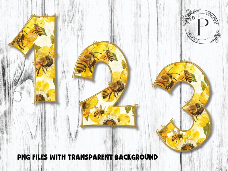 Bulletin Board Letters, Honey Bees, Alphabet Clip Art, PNG Files ...
