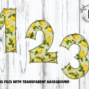 Bulletin Board Letters, Lemons, Alphabet Clip Art, PNG Files, Digital ...