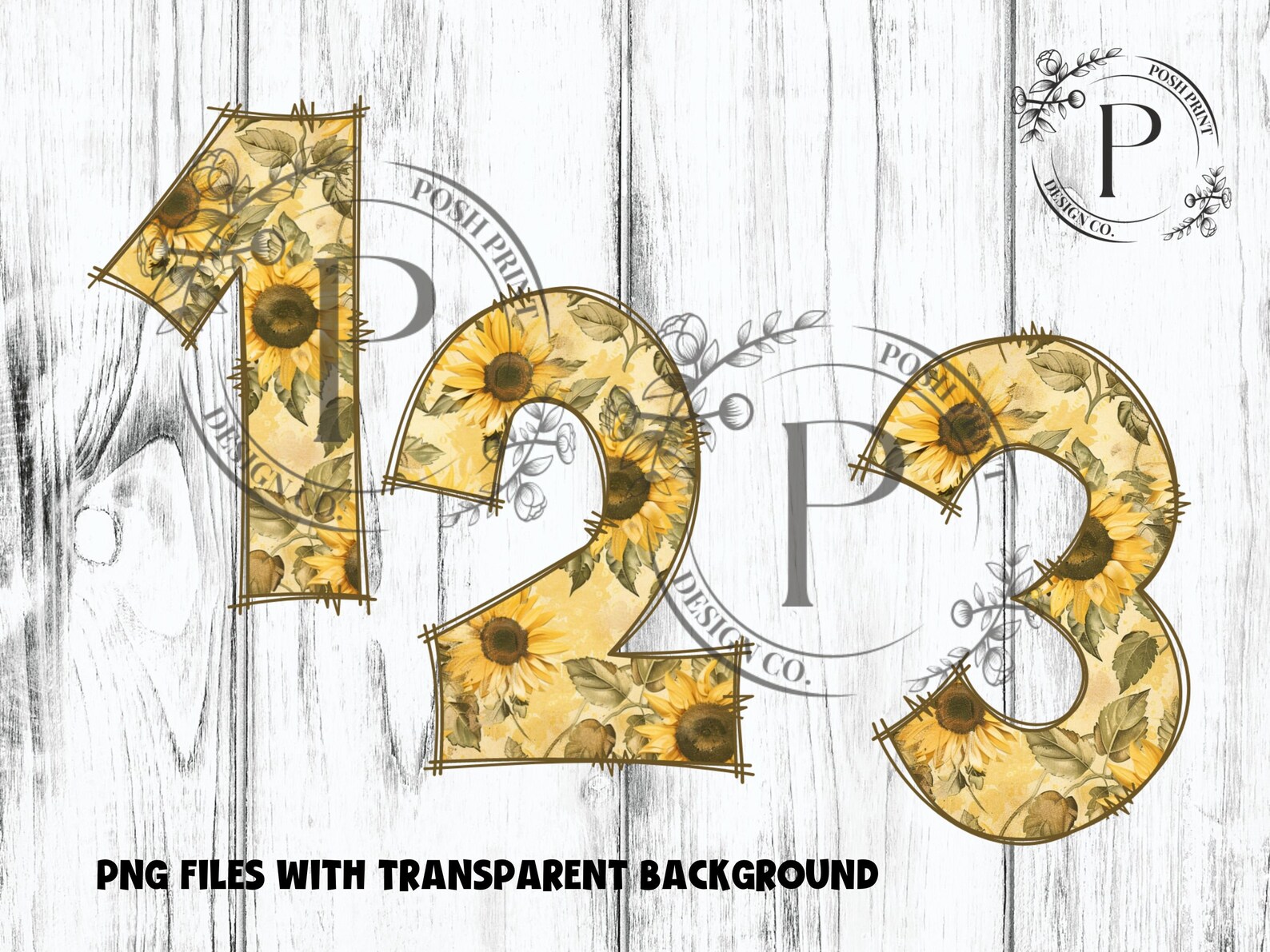 Sunflower Bulletin Board Letters, Alphabet Clip Art, PNG Files, Digital ...