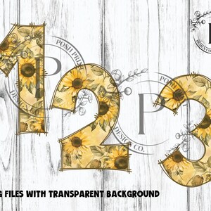 Sunflower Bulletin Board Letters, Alphabet Clip Art, PNG Files, Digital ...