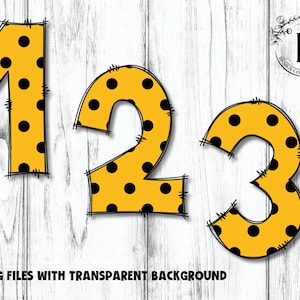 Bulletin Board Letters, Yellow With Black Polka Dots, Alphabet Clip Art ...