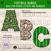 Football Alphabet Clip Art, Bulletin Board Letters, BUNDLE OF 3, PNG ...