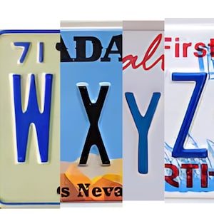 License Plate Alphabet, License Plate Numbers, PNG Files, Clip Art ...