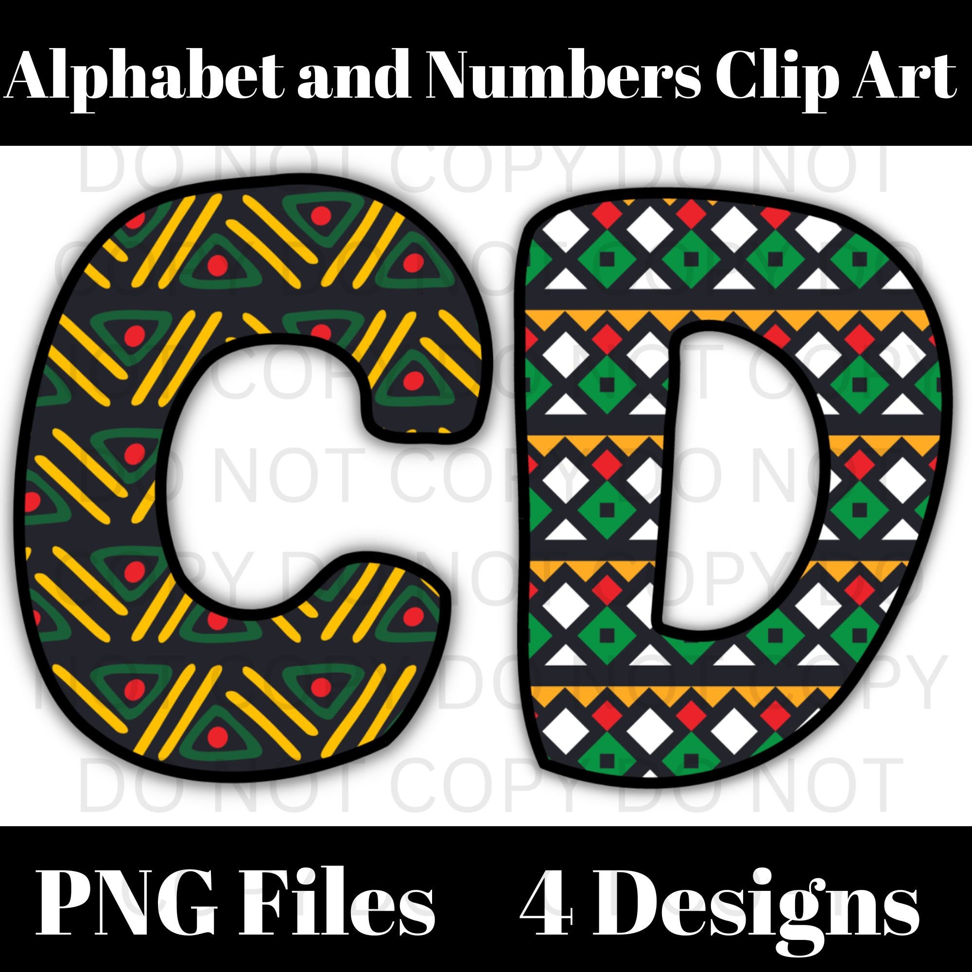 Black History Alphabet Clip Art | Bulletin Board Letters | Clip Art ...