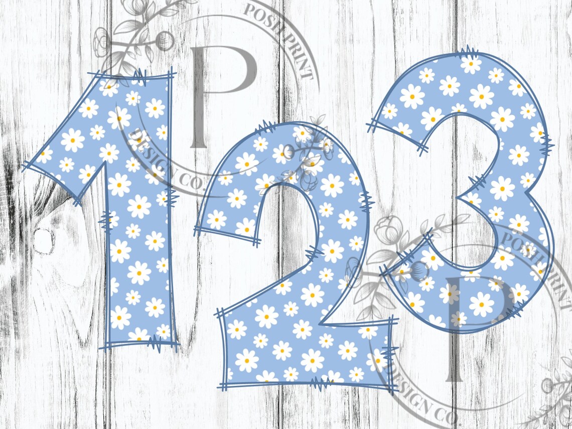 Daisies Bulletin Board Letters, Alphabet Clip Art, Digital Download ...