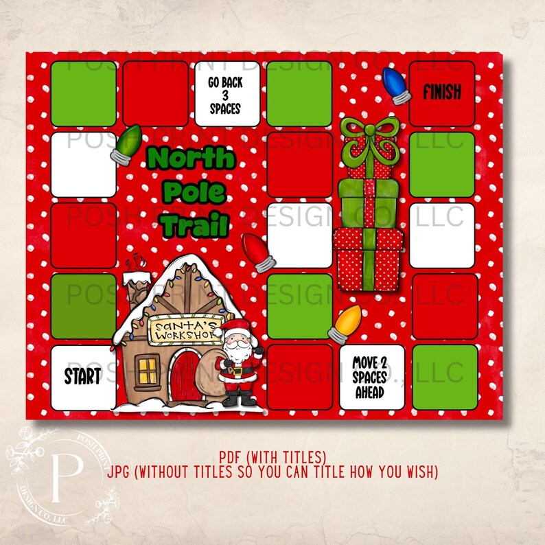 Christmas Game Board With Editable Task Cards - Create Your Own Game ...