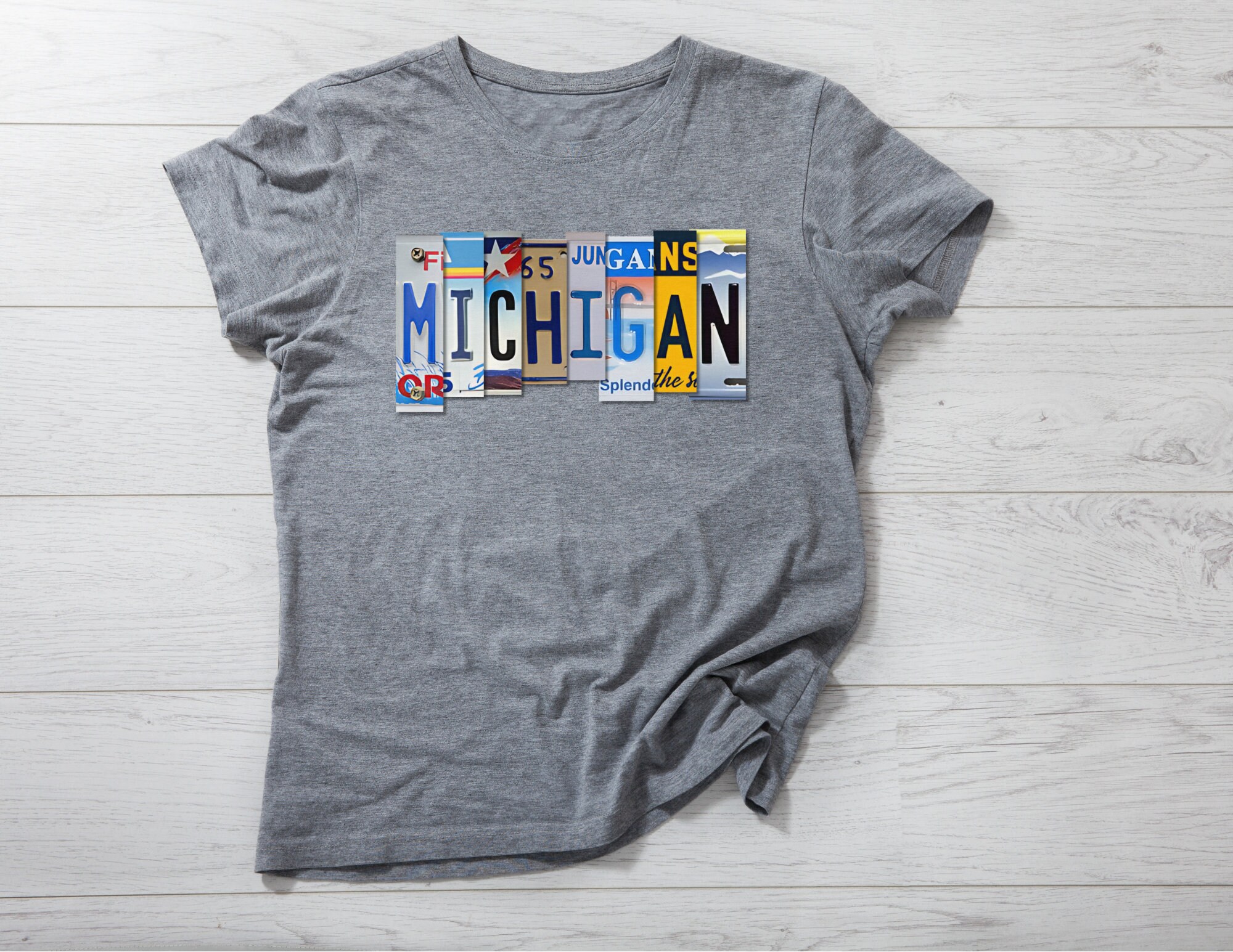 Michigan PNG, Sublimation, License Plate, Sublimation Transfer, T-shirt ...