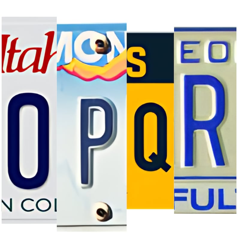 License Plate Alphabet, License Plate Numbers, PNG Files, Clip Art ...
