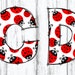 Lady Bug Alphabet Clip Art, Lady Bug Bulletin Board Letters, Lady Bug ...