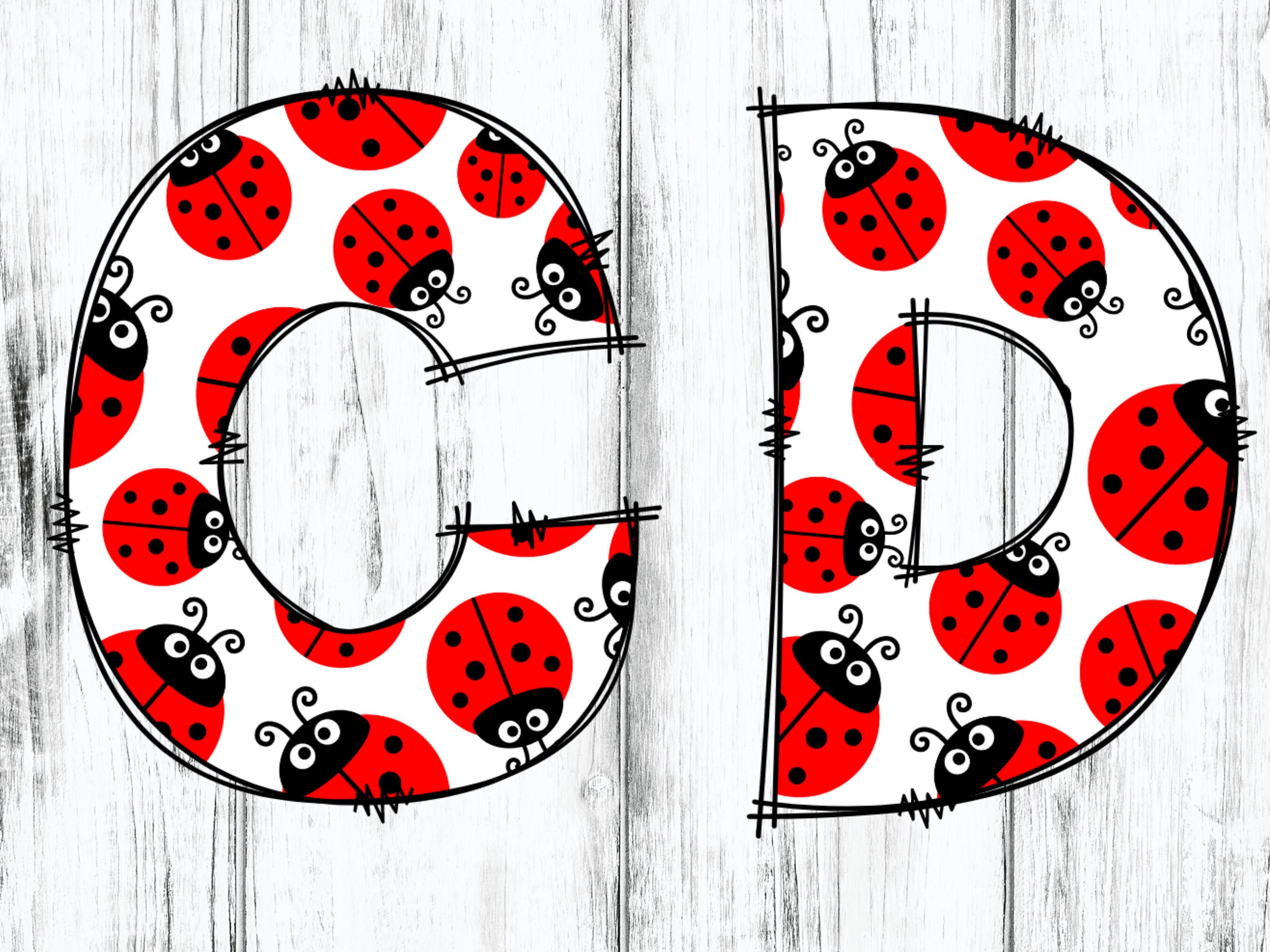 Lady Bug Alphabet Clip Art, Lady Bug Bulletin Board Letters, Lady Bug ...