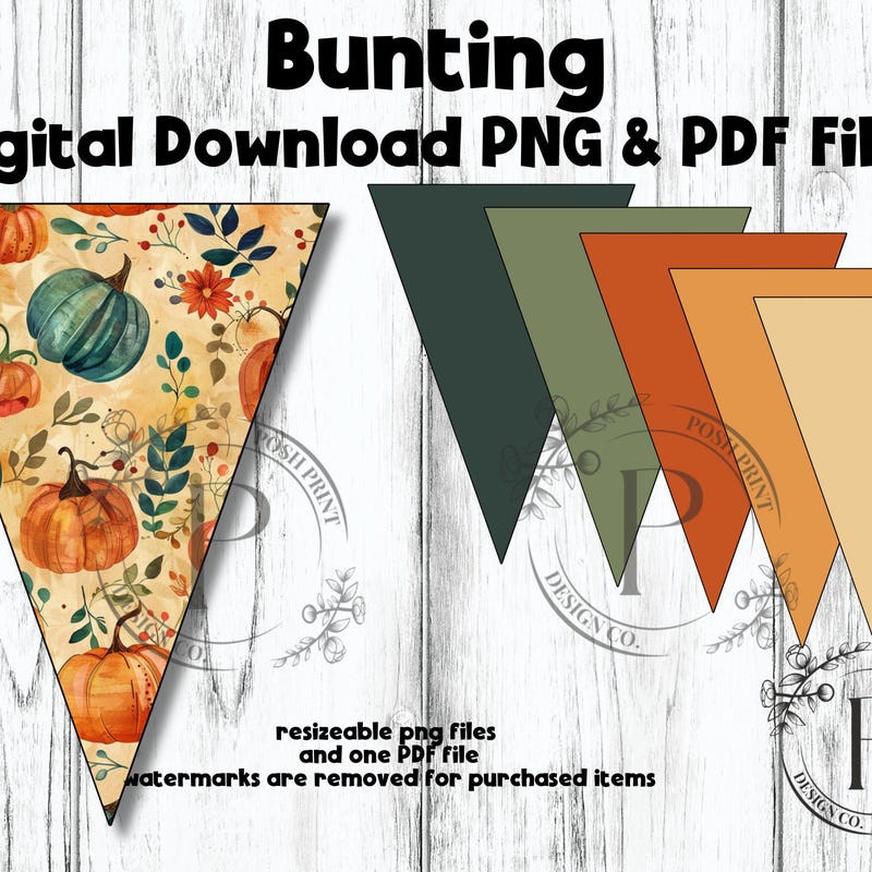Fall Bunting - Etsy
