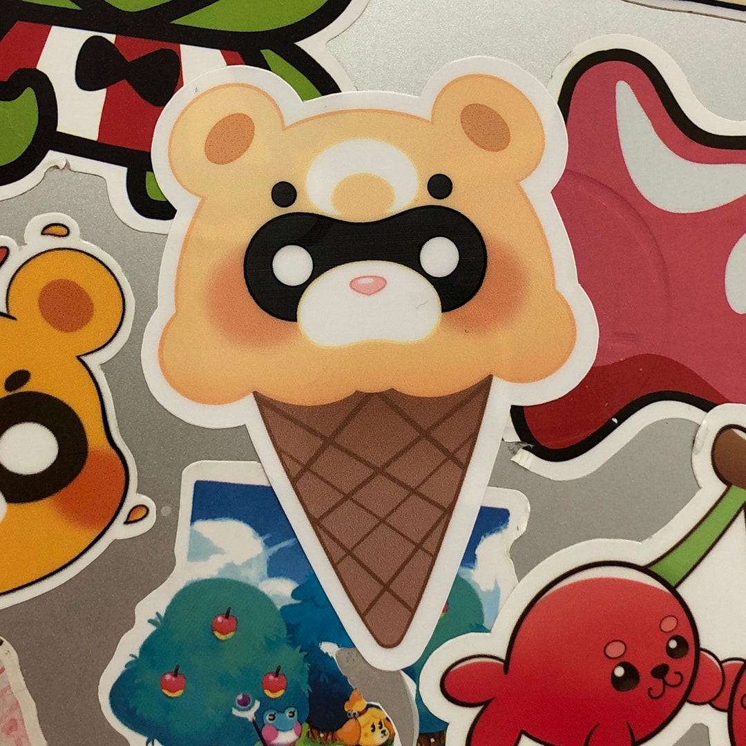 Guoba Ice Cream Holographic Sticker - Etsy